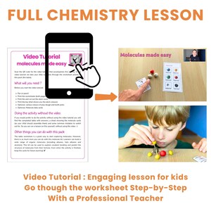Molecules Lesson - Tutorial and Worksheet - Chemical Structure ...