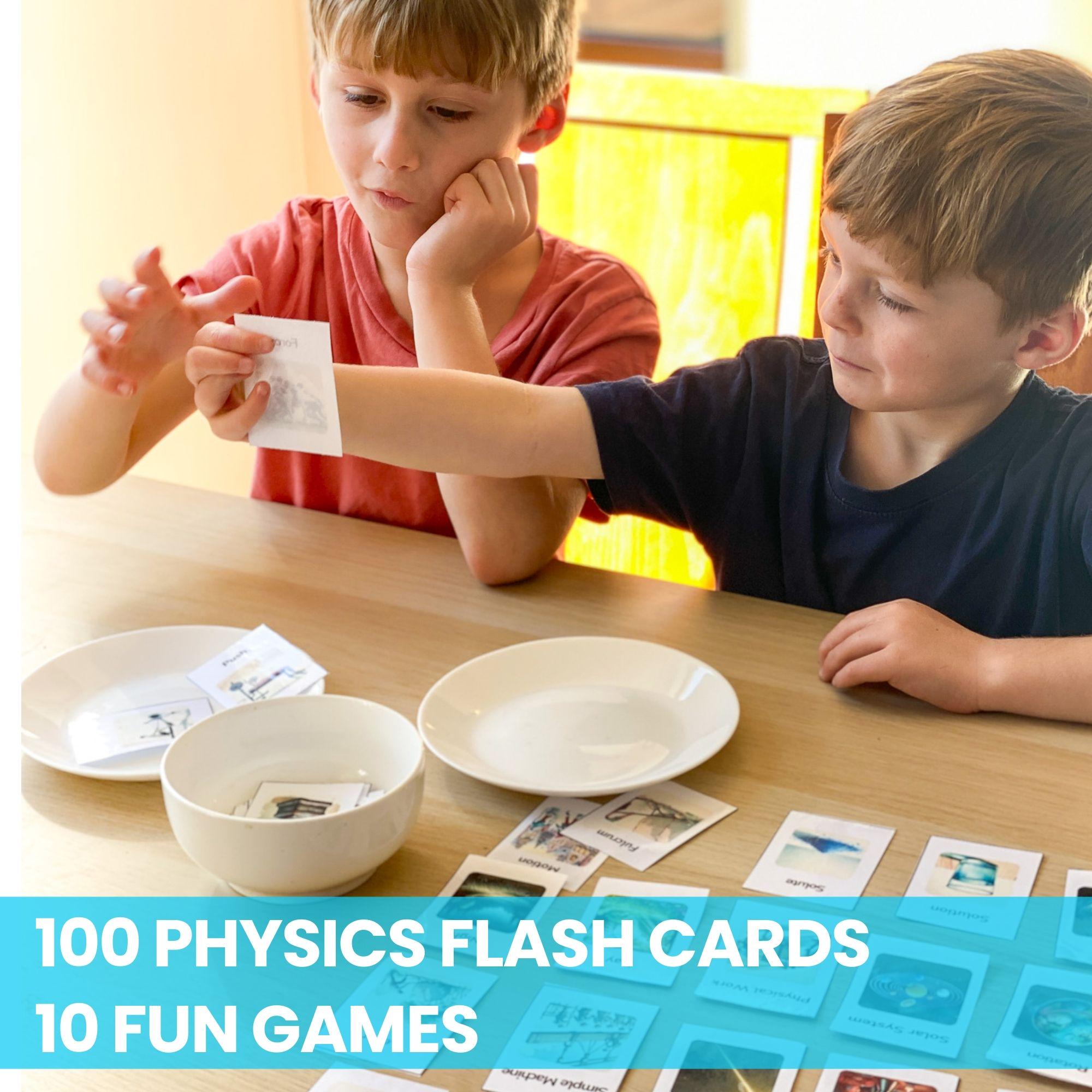 Physics Flash Cards - 100 Key Words - Homeschooling Science - Teacher ...