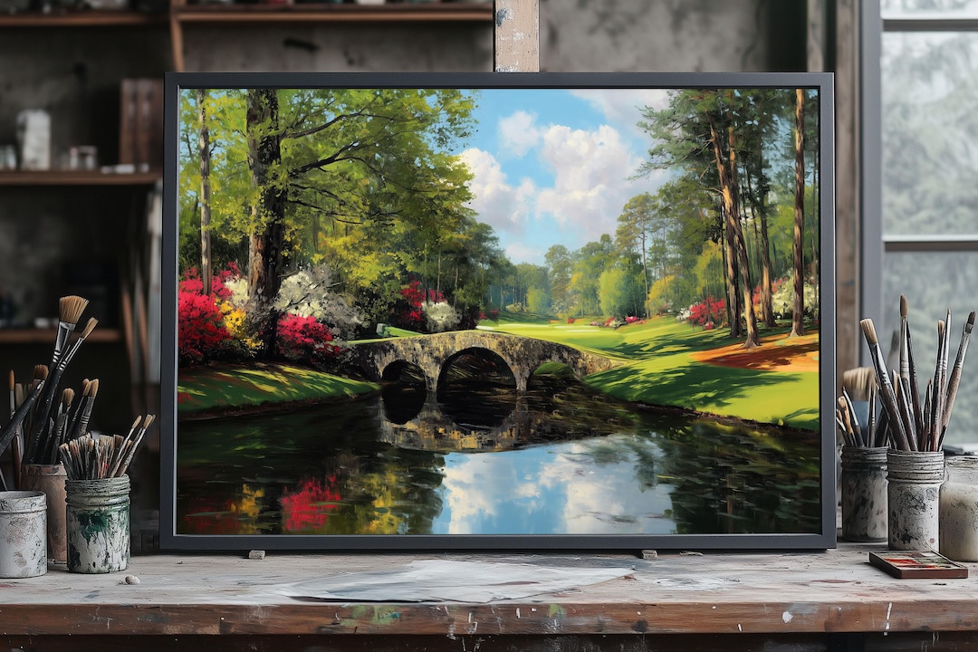 Augusta National Golf Course Original Oil Painting, Unframed Oil ...