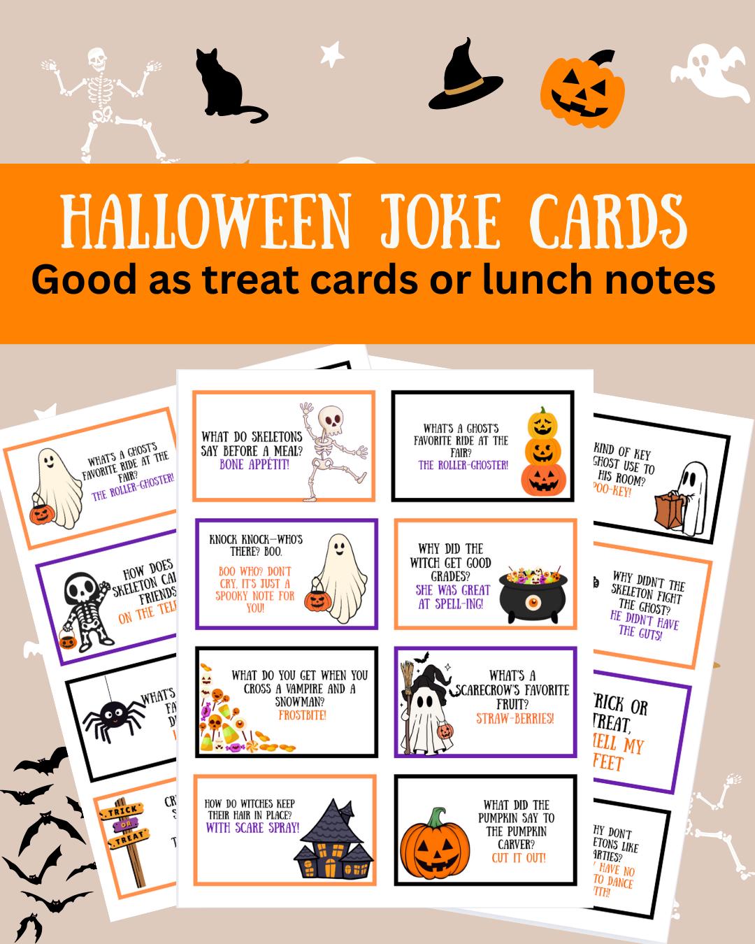 Halloween Tags for Kids | Printable Halloween Lunch Box Notes ...
