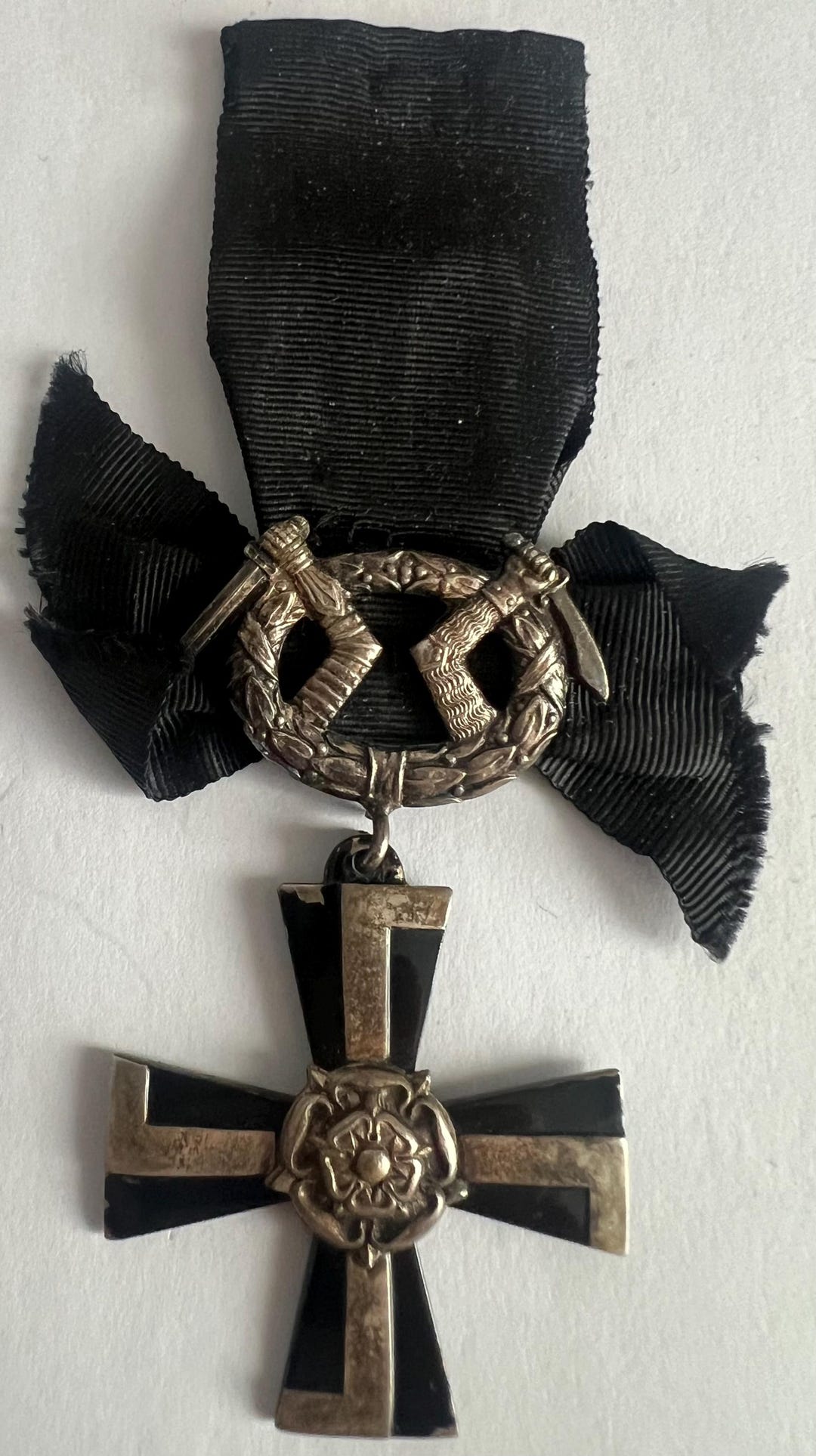 Finland WW2 Cross Mourning Order Liberty 1939 IV Class With Swords ...