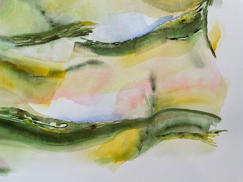 Watercolor on Heavy Paper Abstract Series 2018 30x22 Inches - Etsy