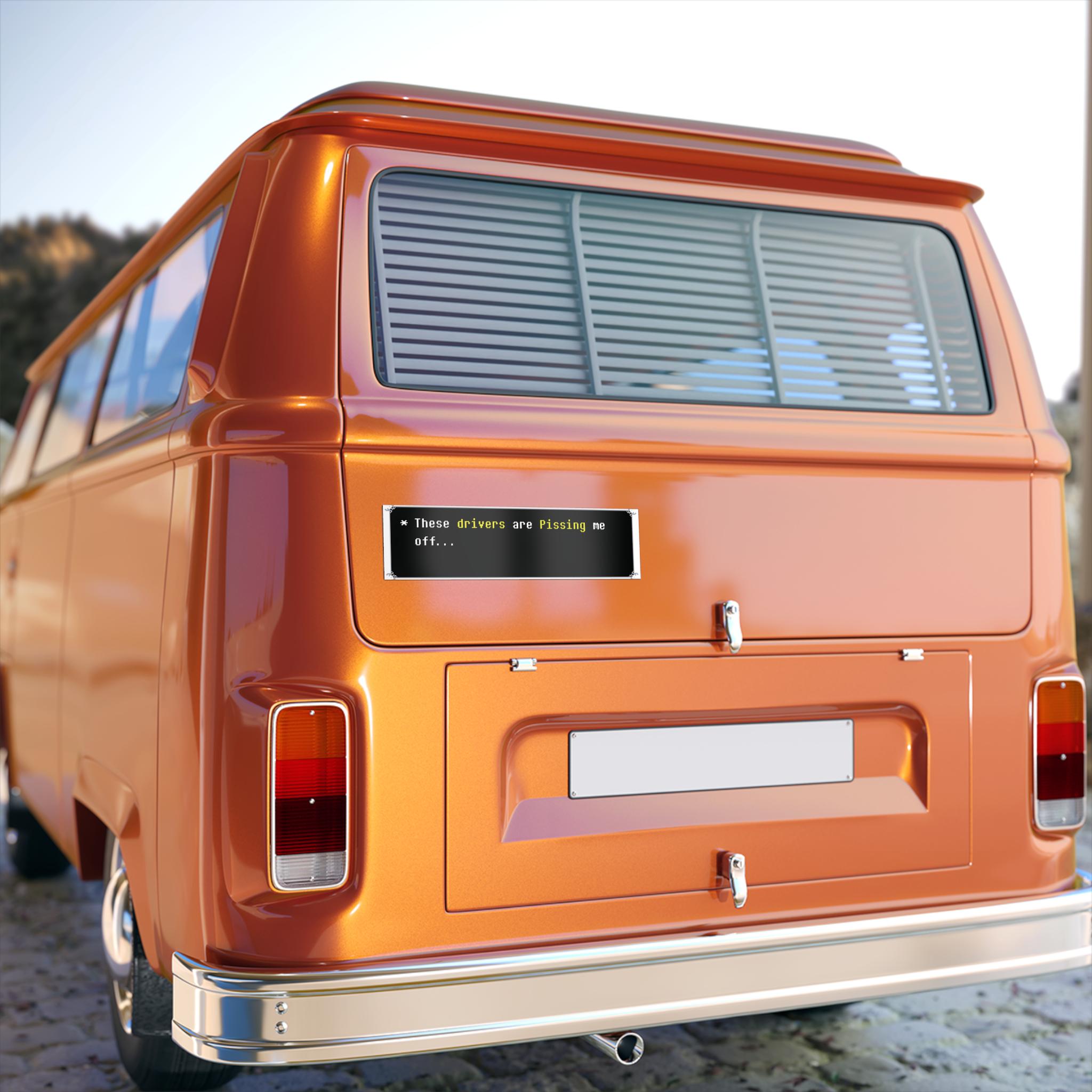 Deltarune Funny Bumper Sticker for Cars, Road Rage Game Humor ...