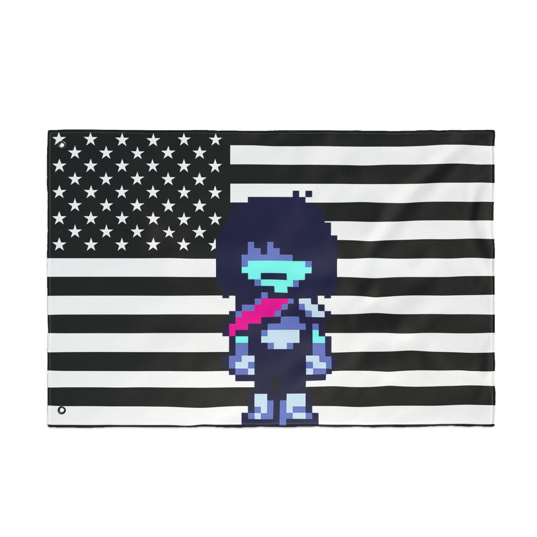 Deltarune Flag Tapestry, Kris Deltarune, Kris Decor, Flag Tapestry ...