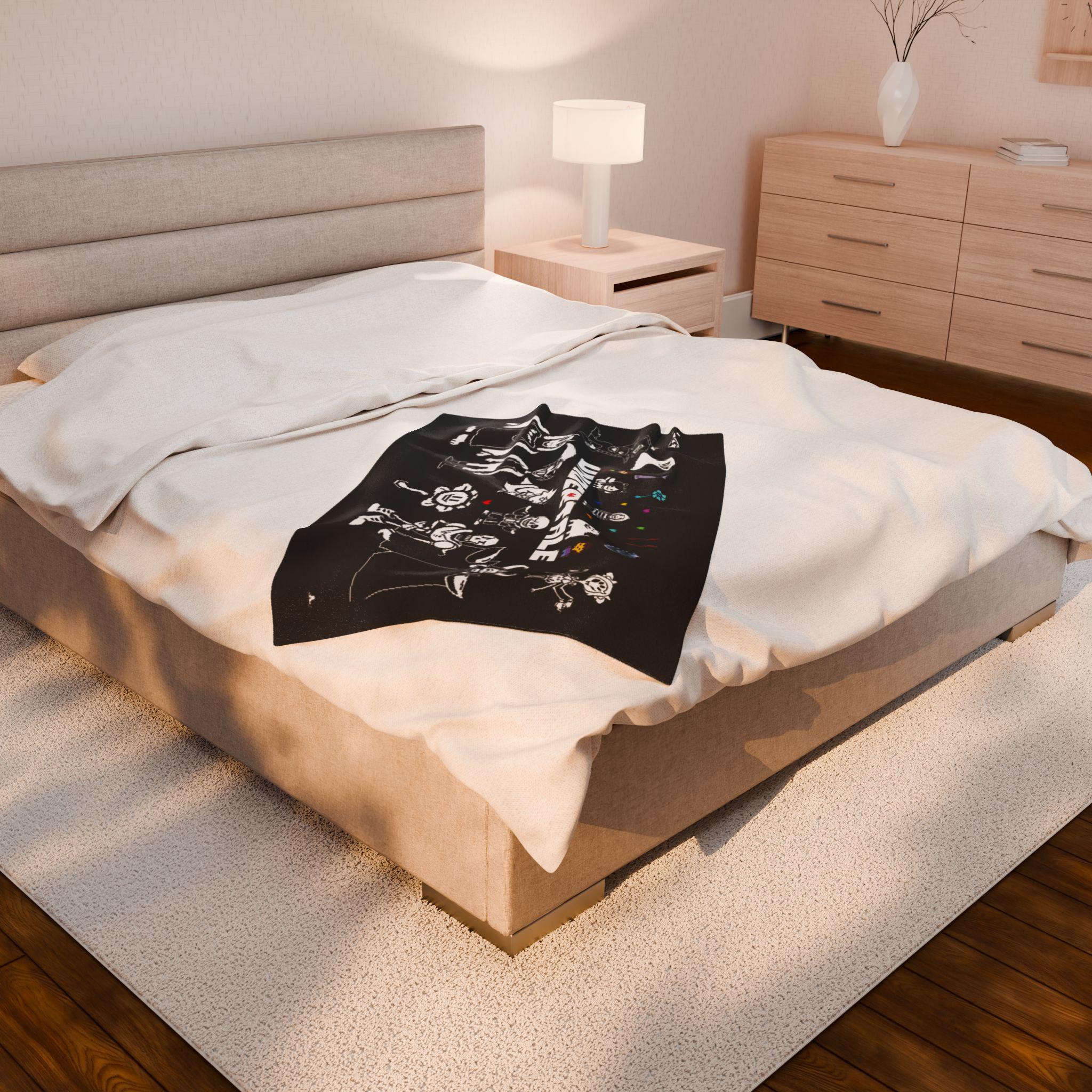 Undertale-inspired Velveteen Plush Blanket, Deltarune Blanket, Sans ...