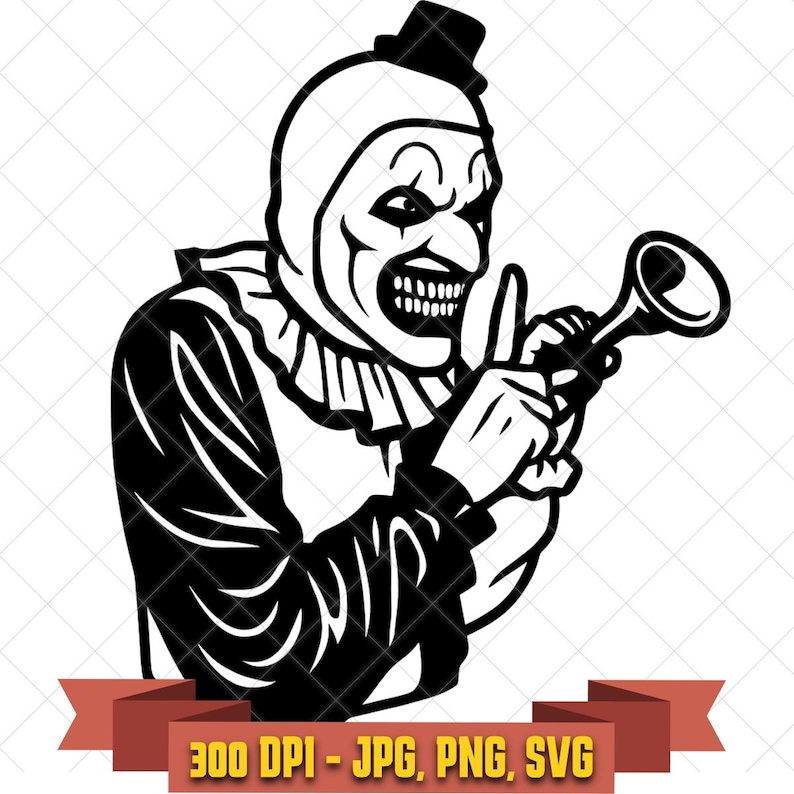 Art the Clown Bundle | Terrifier Inspired Horror Clipart | 11 Designs ...