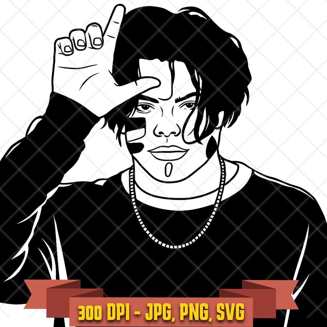 Yungblud SVG PNG | Punk Rock Singer Digital Art | Vector Cutting File ...