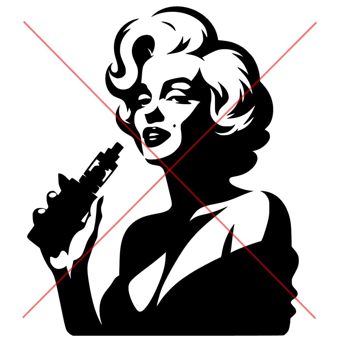 Marilyn Monroe Vaping Silhouette File | Cameo | Cricut | Siser | SVG ...
