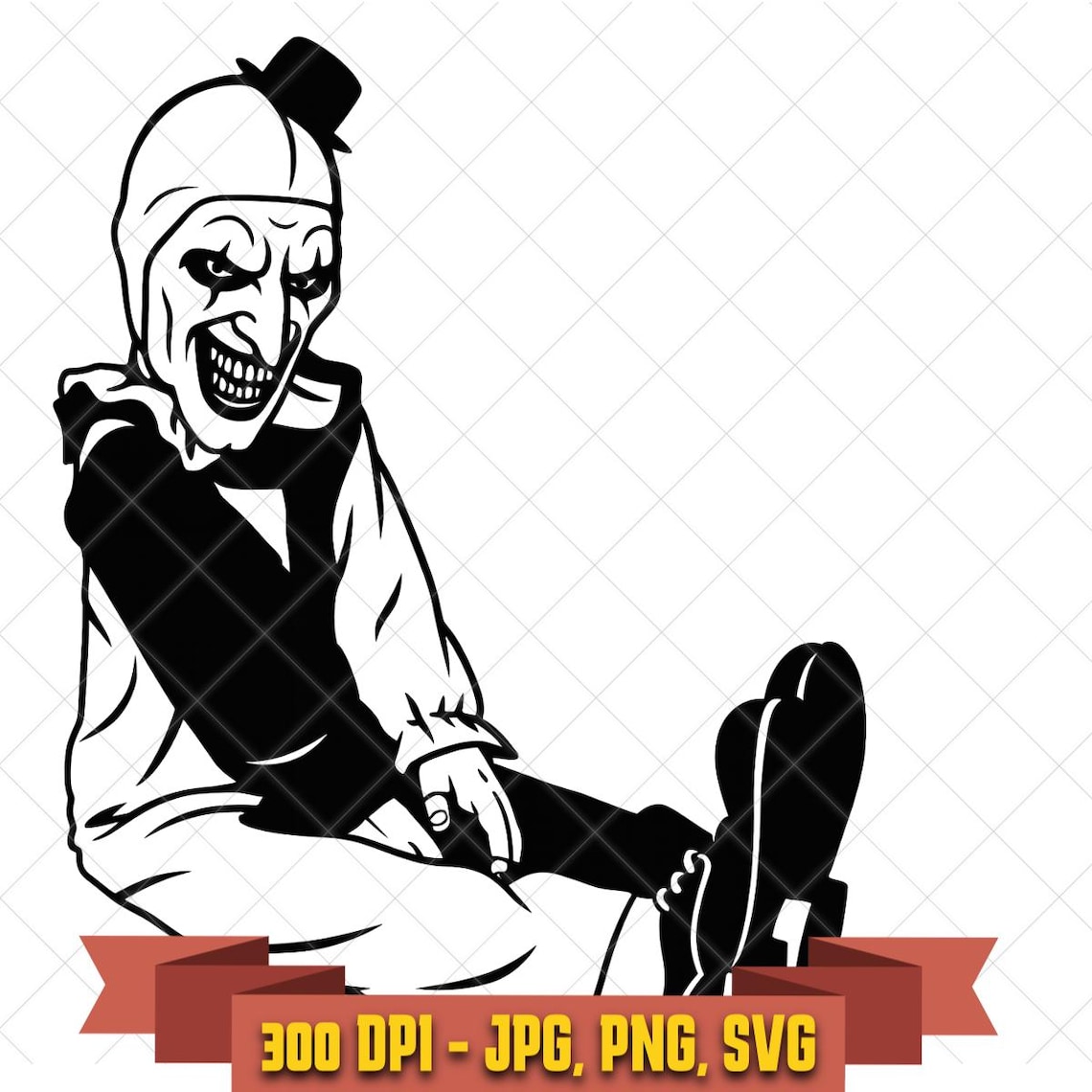 Art the Clown Bundle | Terrifier Inspired Horror Clipart | 11 Designs ...