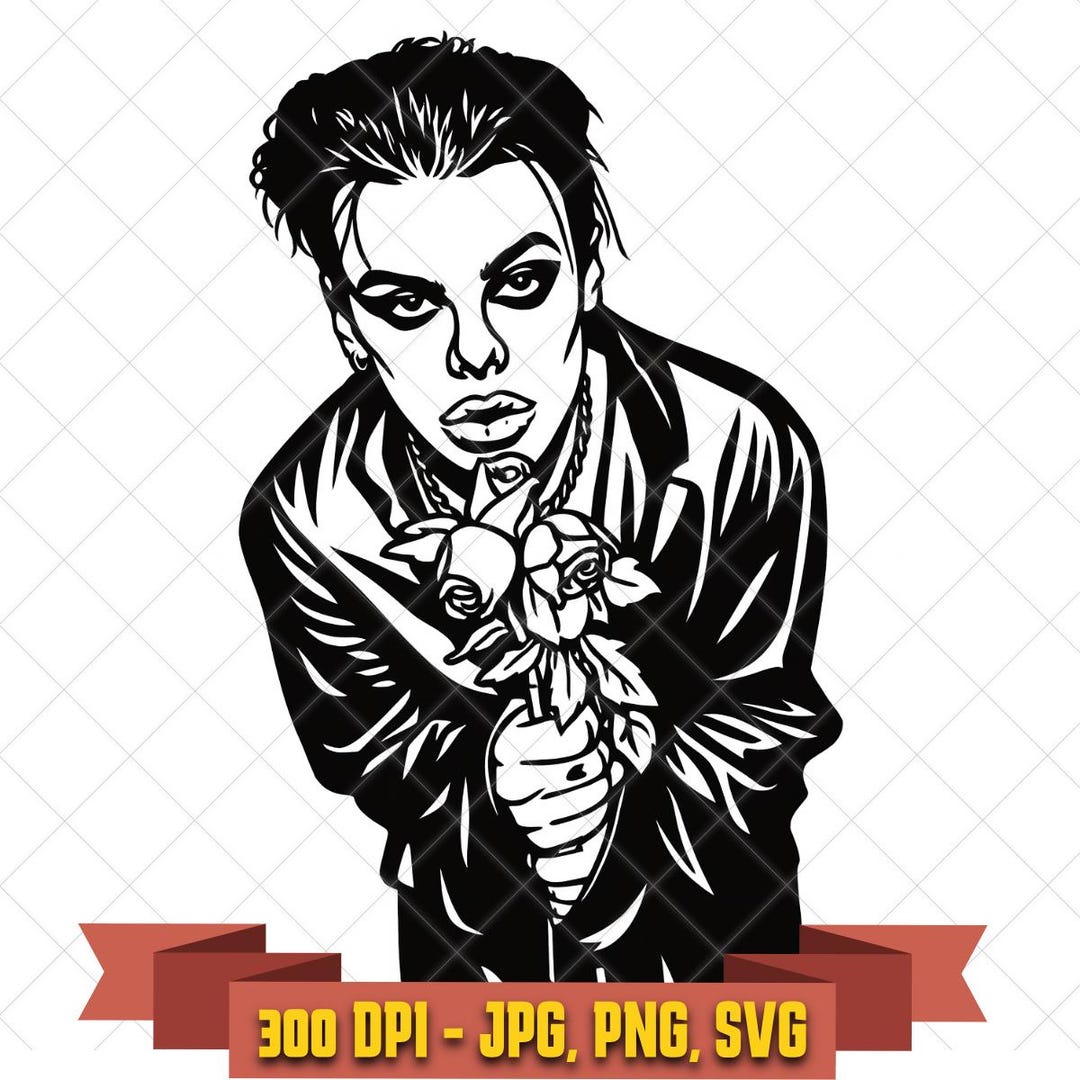 Yungblud SVG PNG | Punk Rock Singer Digital Art | Vector Cutting File ...
