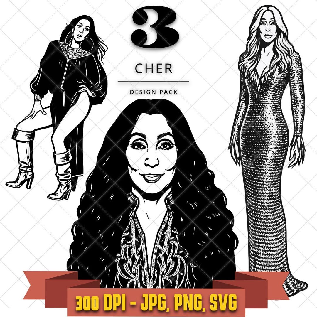Cher Clipart Design Pack | 70s Disco Diva, SVG PNG JPG - Etsy UK
