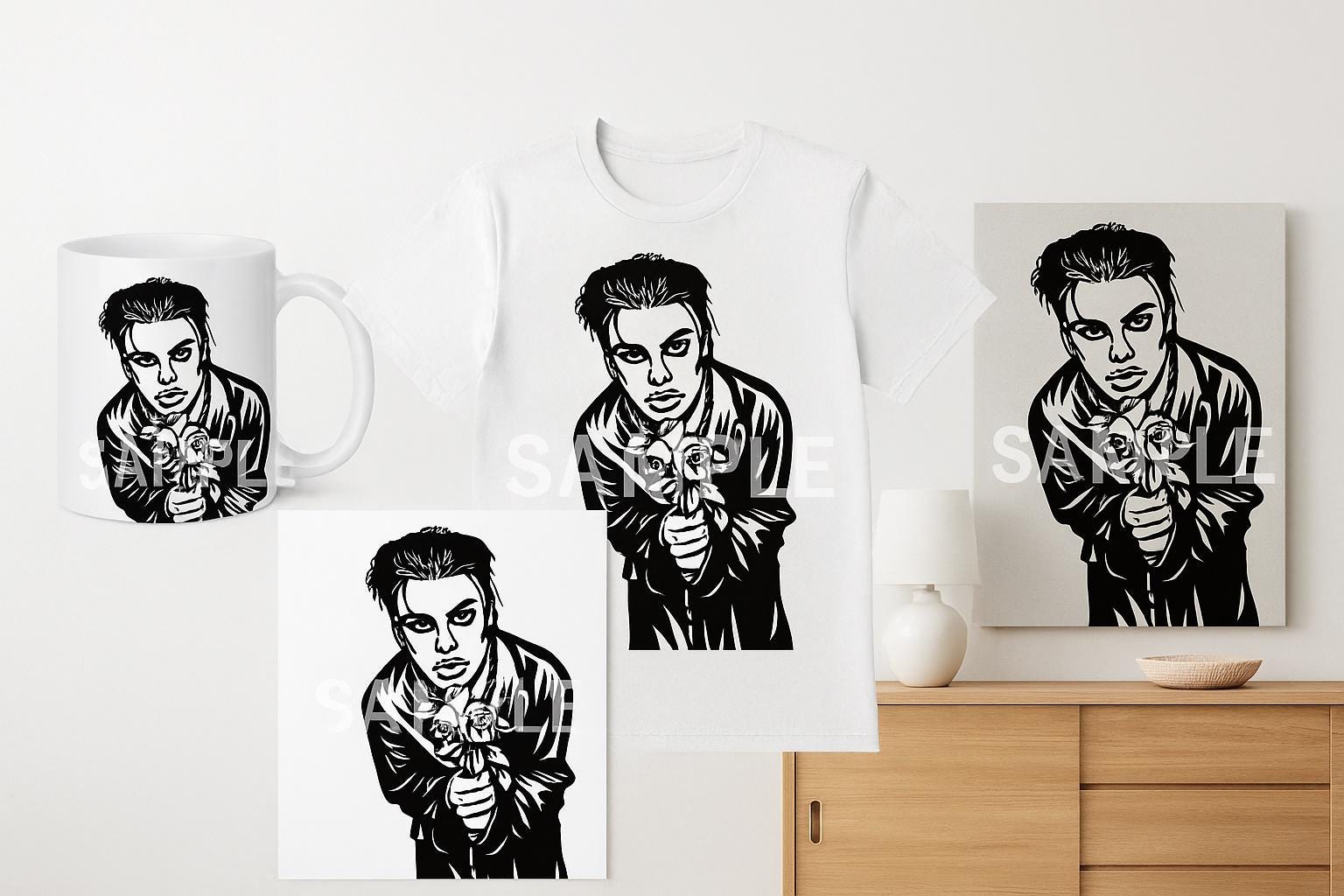 Yungblud SVG PNG | Punk Rock Singer Digital Art | Vector Cutting File ...