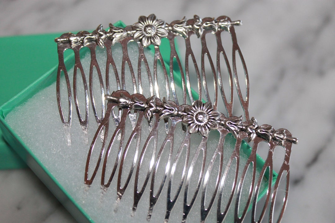 Edelweiss Flower Hair Combs – Swiss & Austrian-inspired Woodland ...