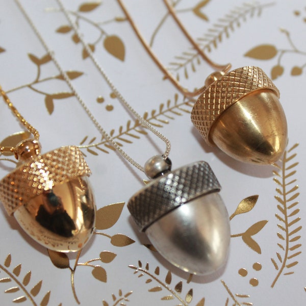 Acorn Locket - Etsy