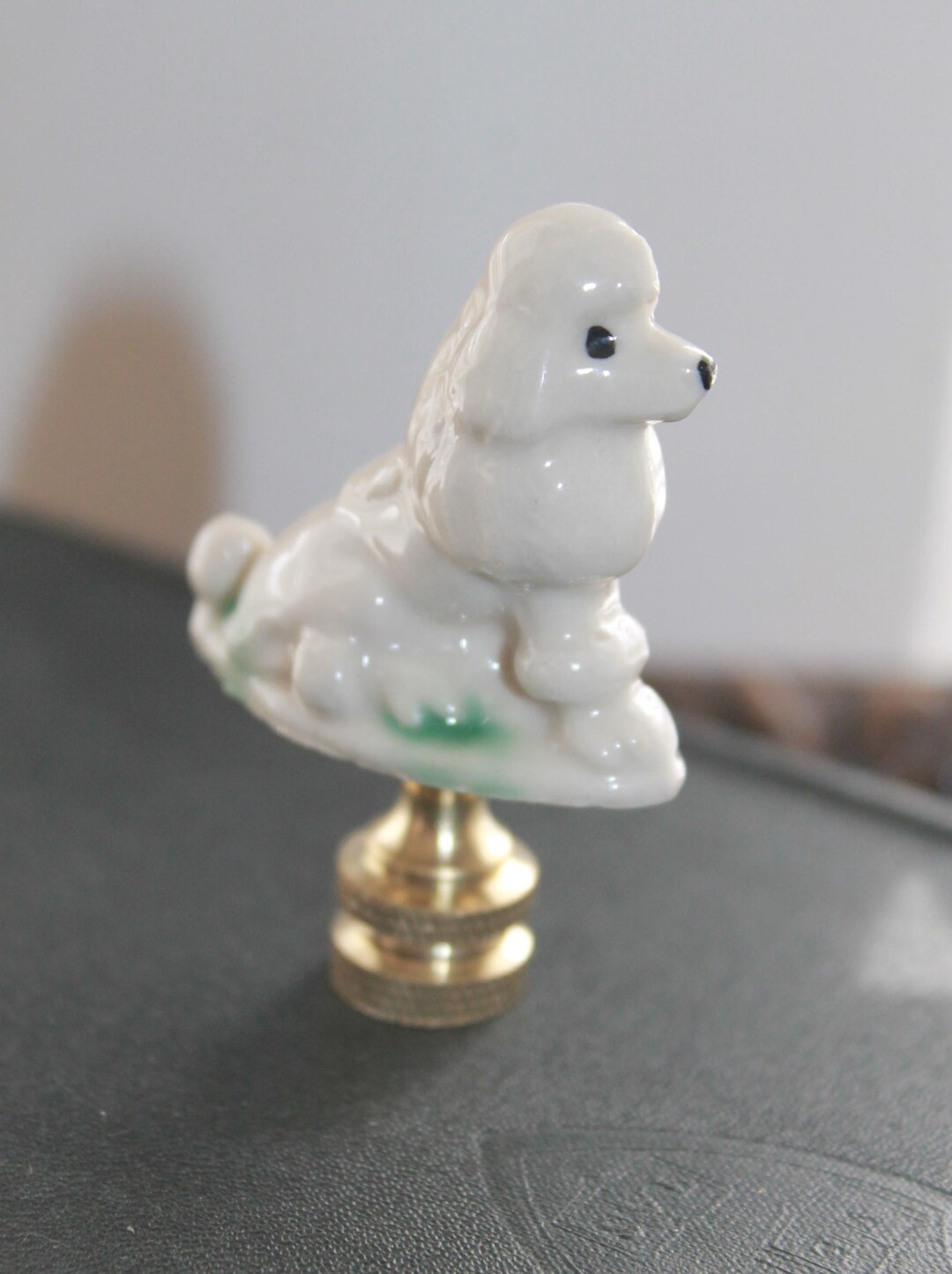 Vintage Wade Porcelain Poodle Lamp Finial - Dog Gift | Poodle Gift ...