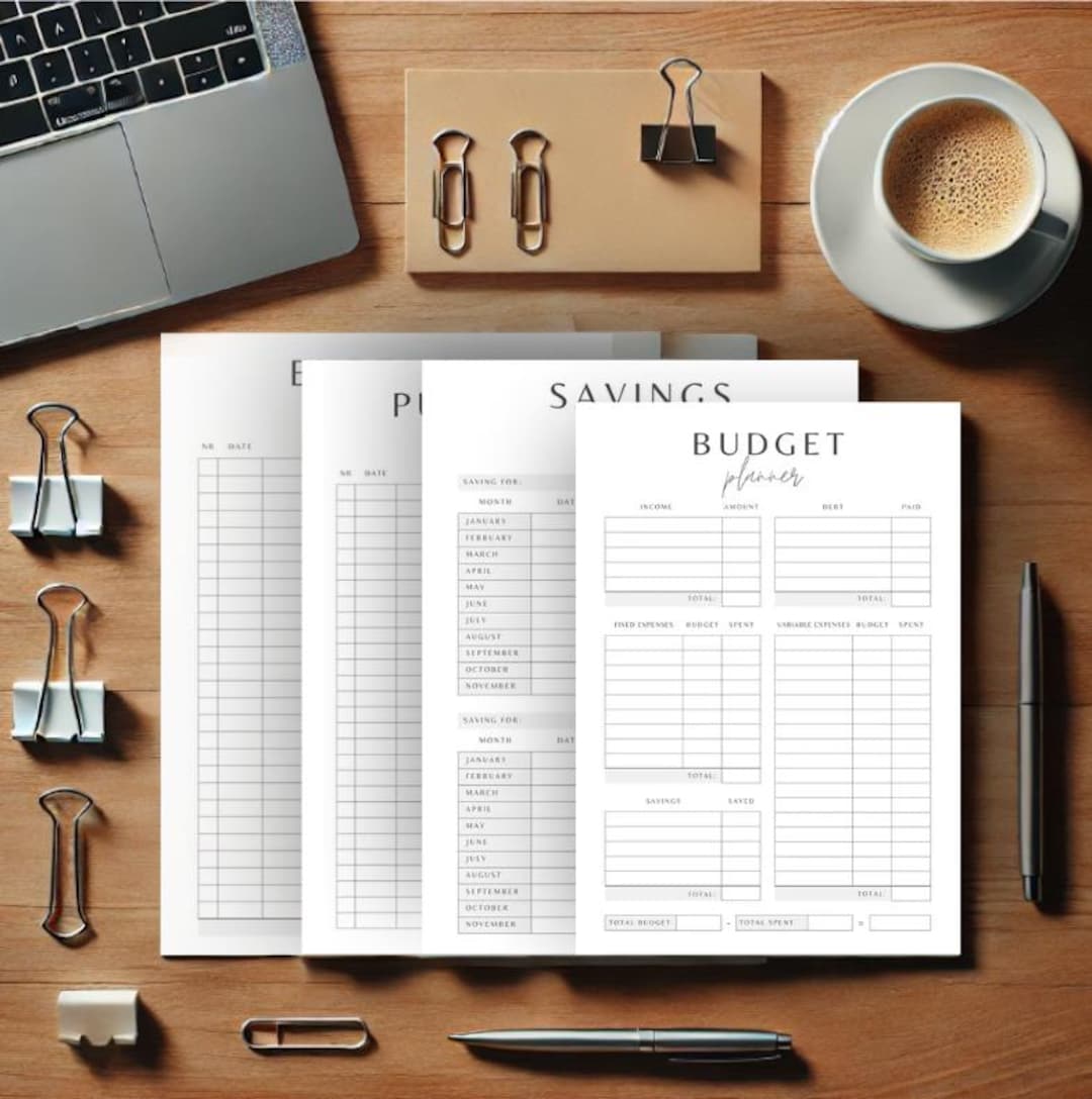 Minimalist Budget Planner Printable | Monthly Expense Tracker ...