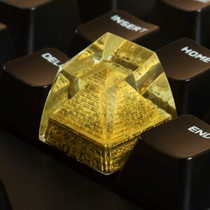 Pyramid Artisan Keycap, Custom Resin Keycap, Handmade Artisan Keycap ...