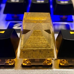 Pyramid Artisan Keycap, Custom Resin Keycap, Handmade Artisan Keycap ...