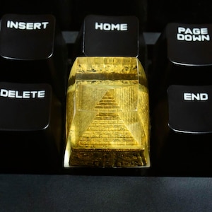 Pyramid Artisan Keycap, Custom Resin Keycap, Handmade Artisan Keycap ...