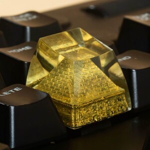 Pyramid Artisan Keycap, Custom Resin Keycap, Handmade Artisan Keycap ...