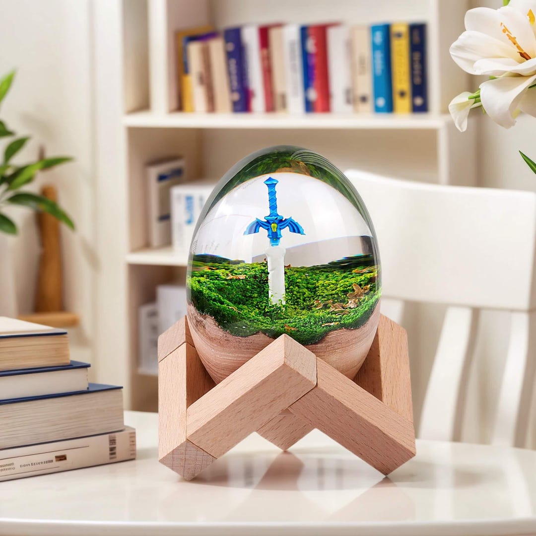Master Sword Resin Egg: Legend of Zelda Desk Decor - Etsy