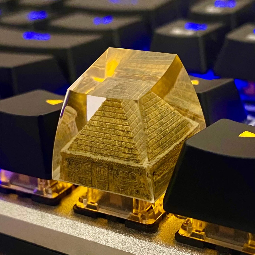 Pyramid Artisan Keycap, Custom Resin Keycap, Handmade Artisan Keycap ...