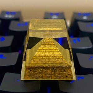 Pyramid Artisan Keycap, Custom Resin Keycap, Handmade Artisan Keycap ...