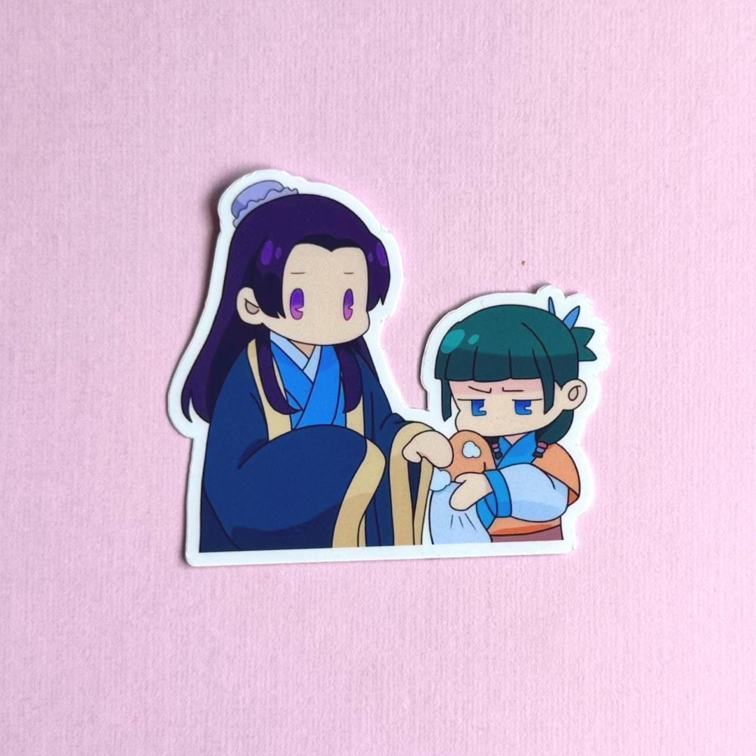Apothecary Diaries - Jinshi and Maomao Chibi Sticker | Hand Drawn Fan ...