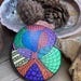 Colorful, Hand-painted Healing Stone - Peace Sign Design - Etsy