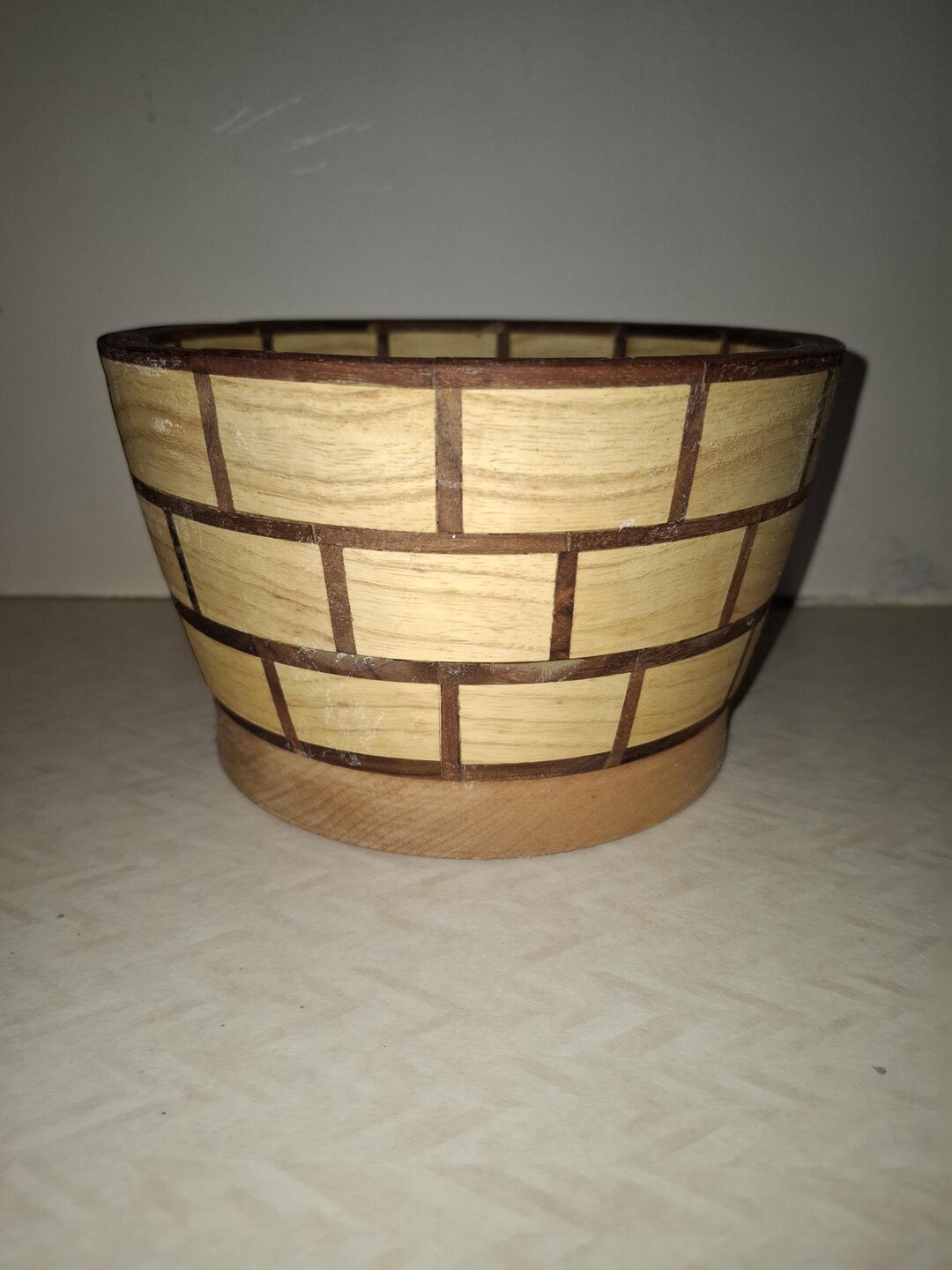 Wooden Segmented Wooden Bowl - Etsy