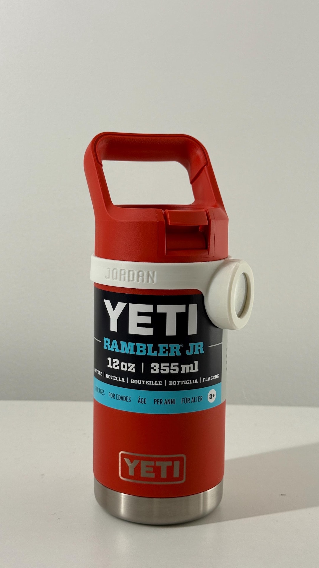 For the Yeti Rambler Jr 12oz - Customizable Name Band With AirTag ...