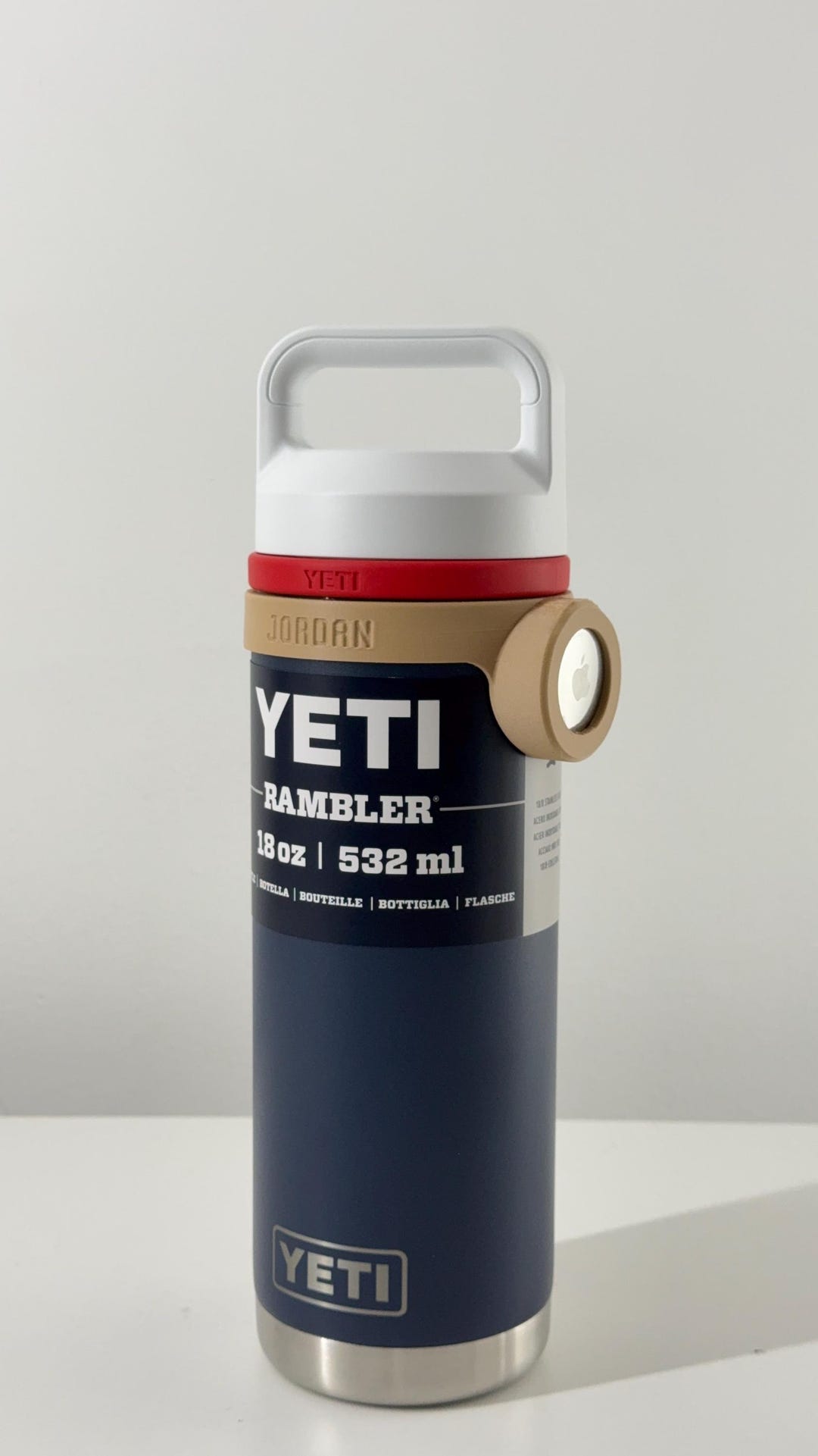 Customizable Name Band With AirTag Holder for Yeti Rambler 18oz Bottle ...