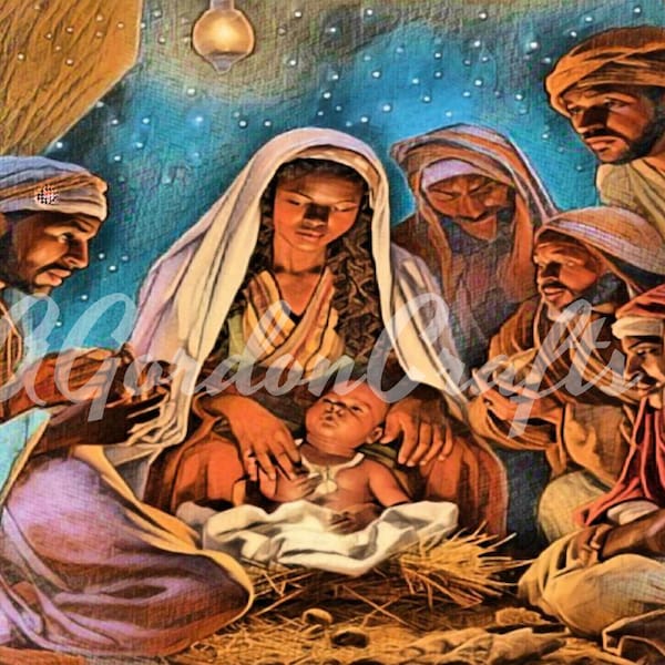 African American Nativity Scene Outdoor