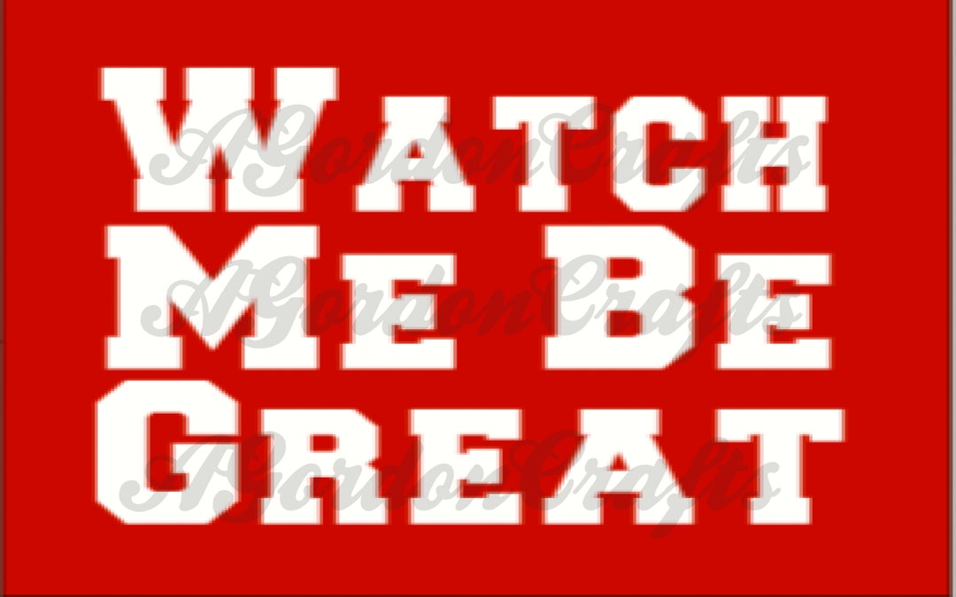 Watch Me Be Great SVG - Etsy