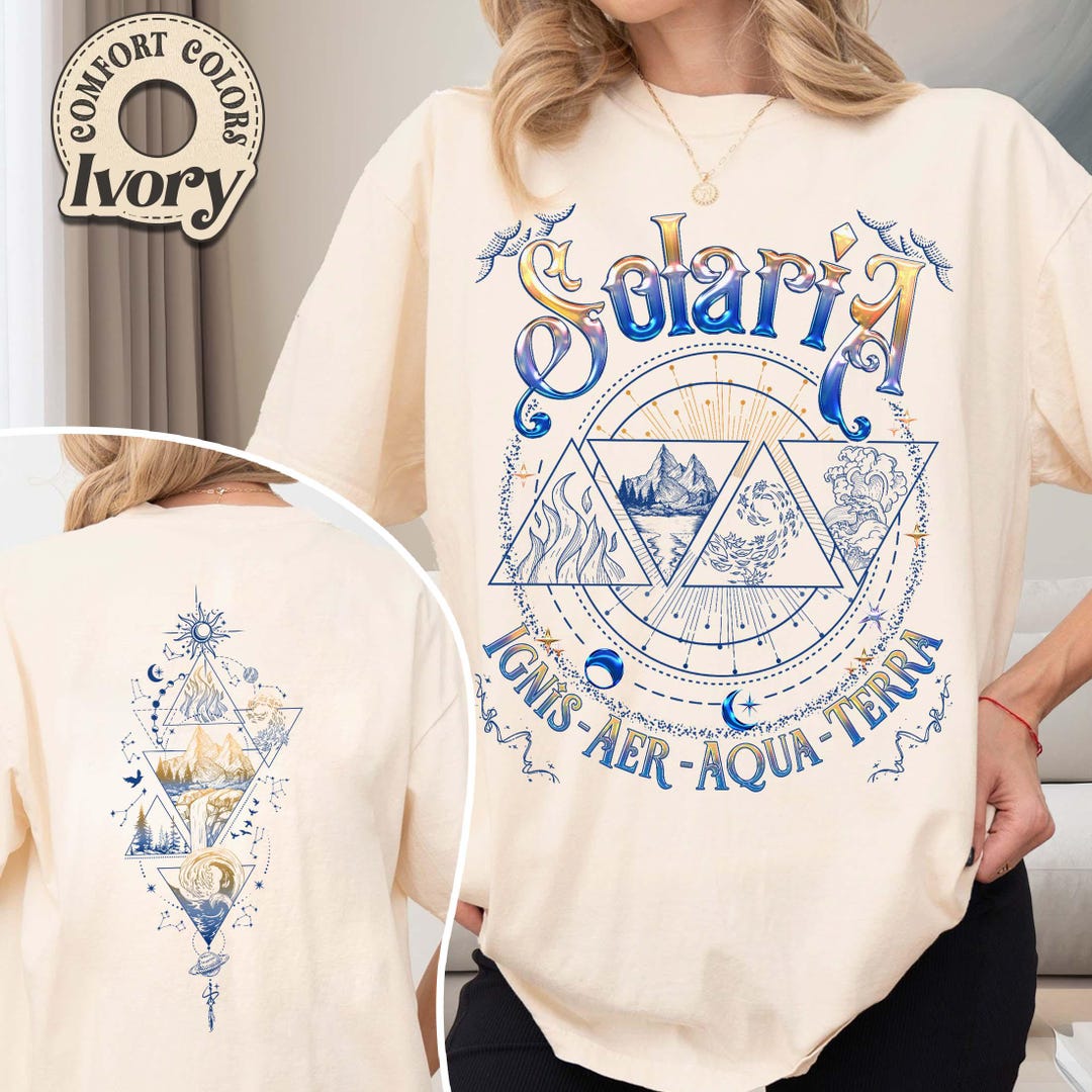ZA Solaria Comfort Colors Shirt, ZA Merch, Vega Twins Shirt, Zodiac Signs Shirt,celestial Heirs ...