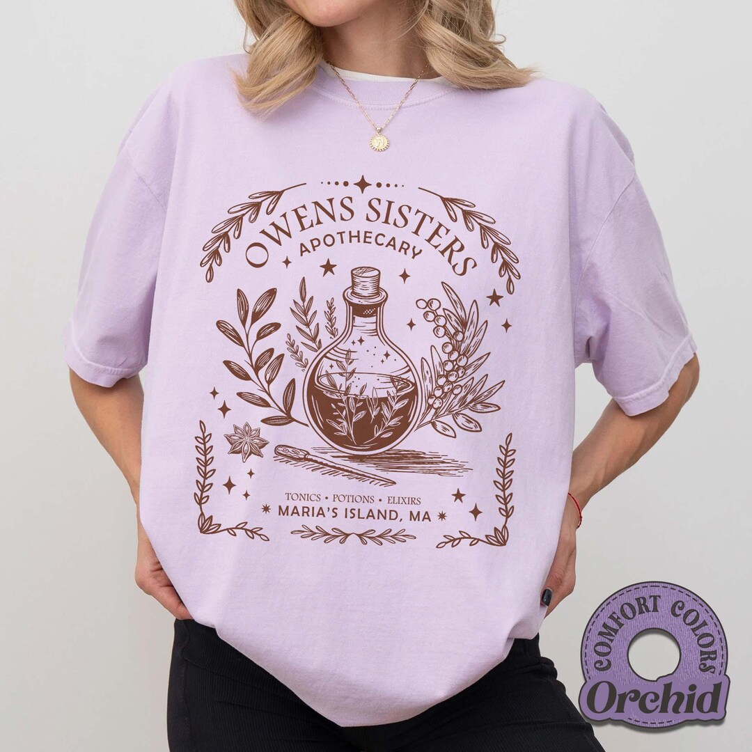 Basic Witch Salem Apothecary Herbalist Elixir Tonic Potion Comfort Colors Shirt, Practical Magic ...