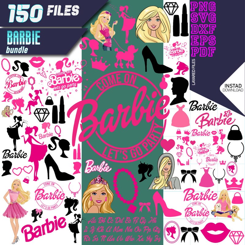 Barbie Svg - Etsy