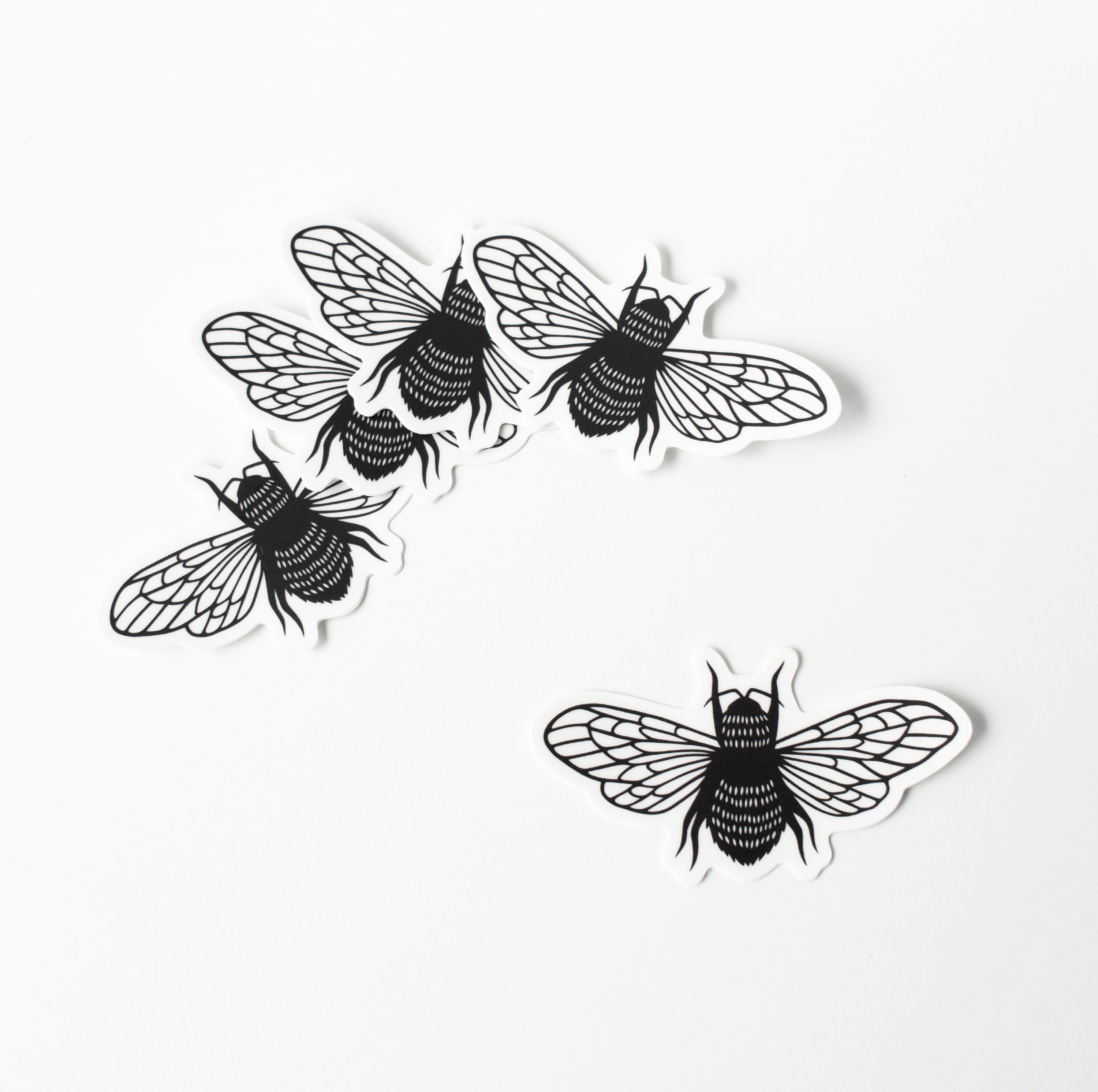 Bee sticker waterproof bee sticker stocking stuffer bee | Etsy