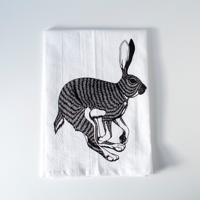 Jackrabbit Tea Towel Set Mothers Day Gift Set Flour Sack - Etsy