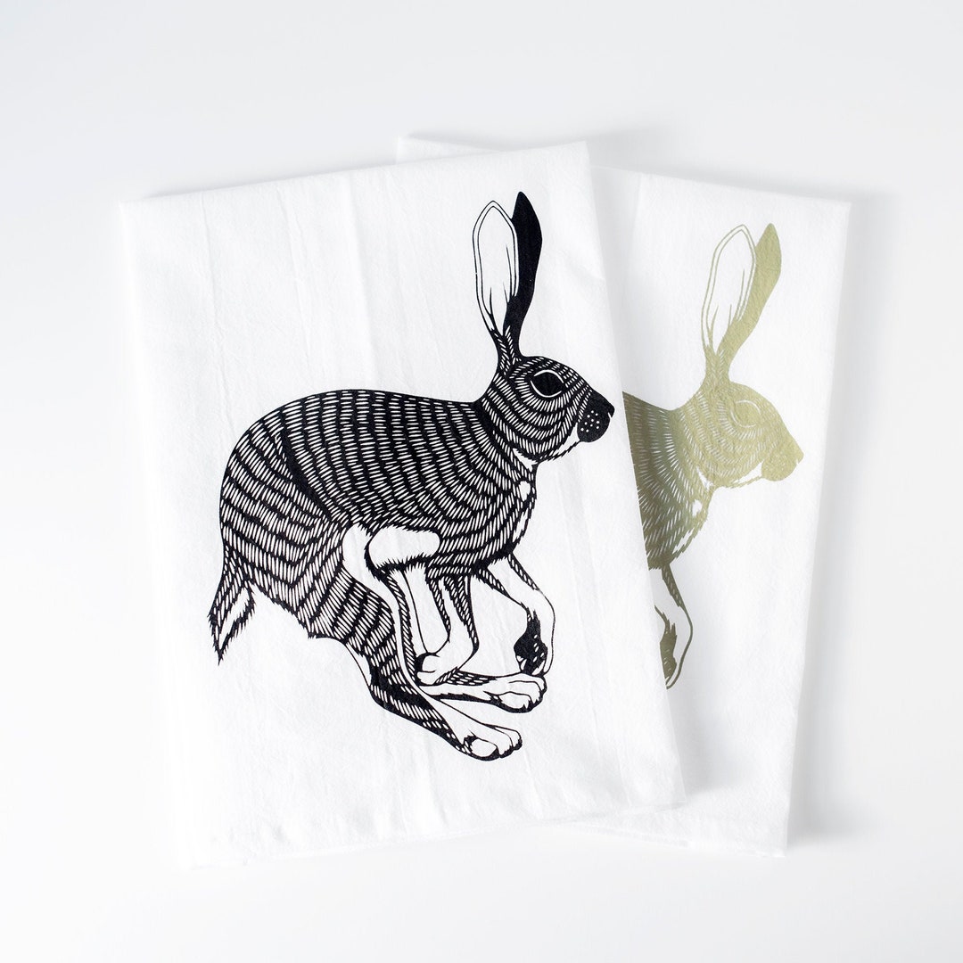 Jackrabbit Tea Towel Set, Mothers Day Gift Set, Flour Sack Towels - Etsy