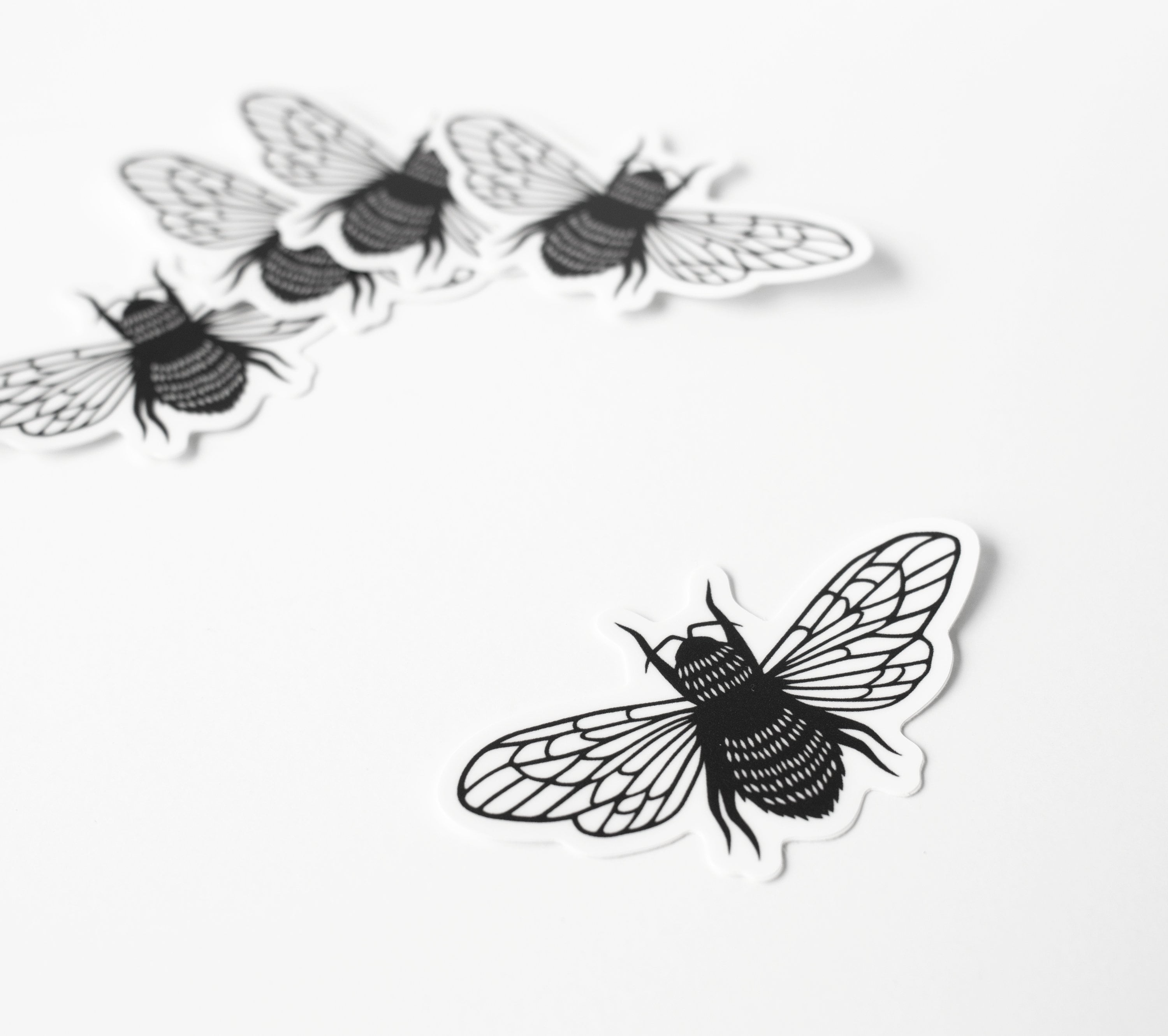 Bee sticker waterproof bee sticker stocking stuffer bee | Etsy