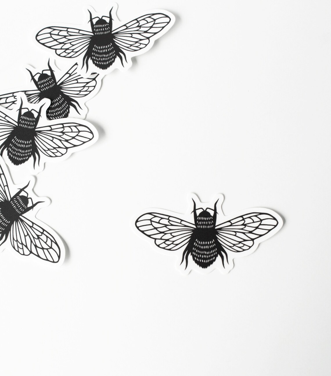 Bee Sticker Waterproof Bee Sticker Stocking Stuffer Bee | Etsy