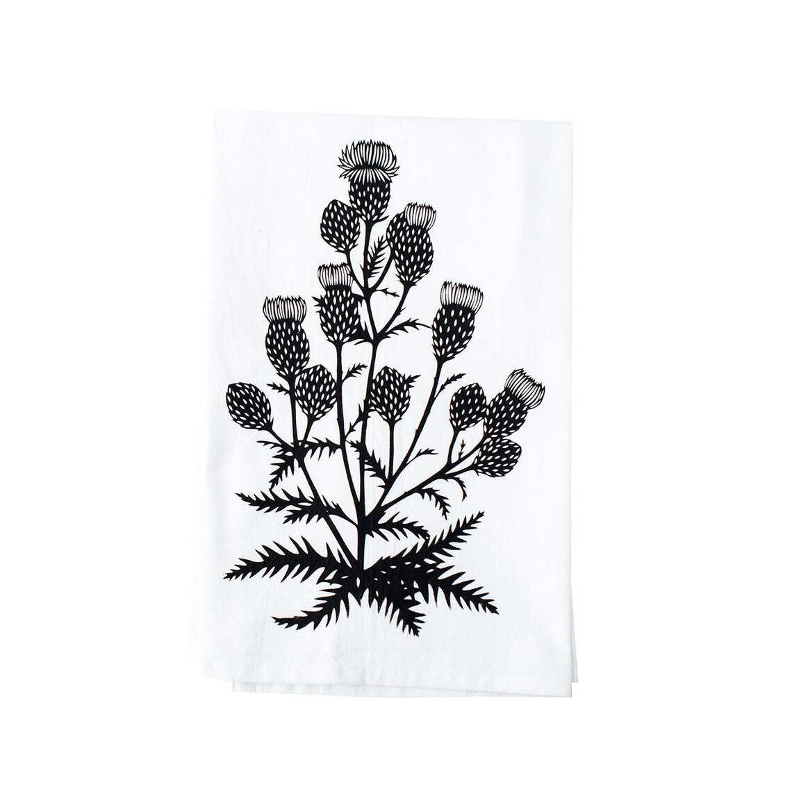 Set of Two Thistle Towels Floral Tea Towel Set Spring Tea | Etsy