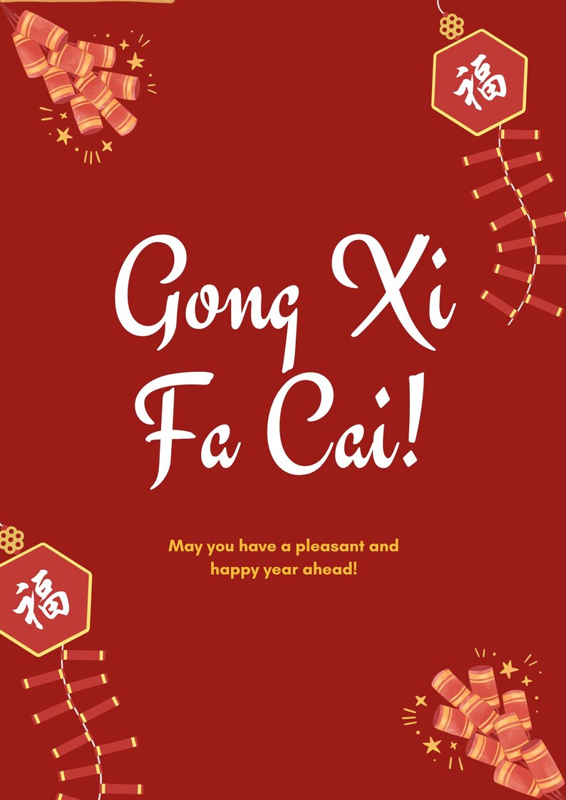 CNY Poster 5 PAGES - Etsy