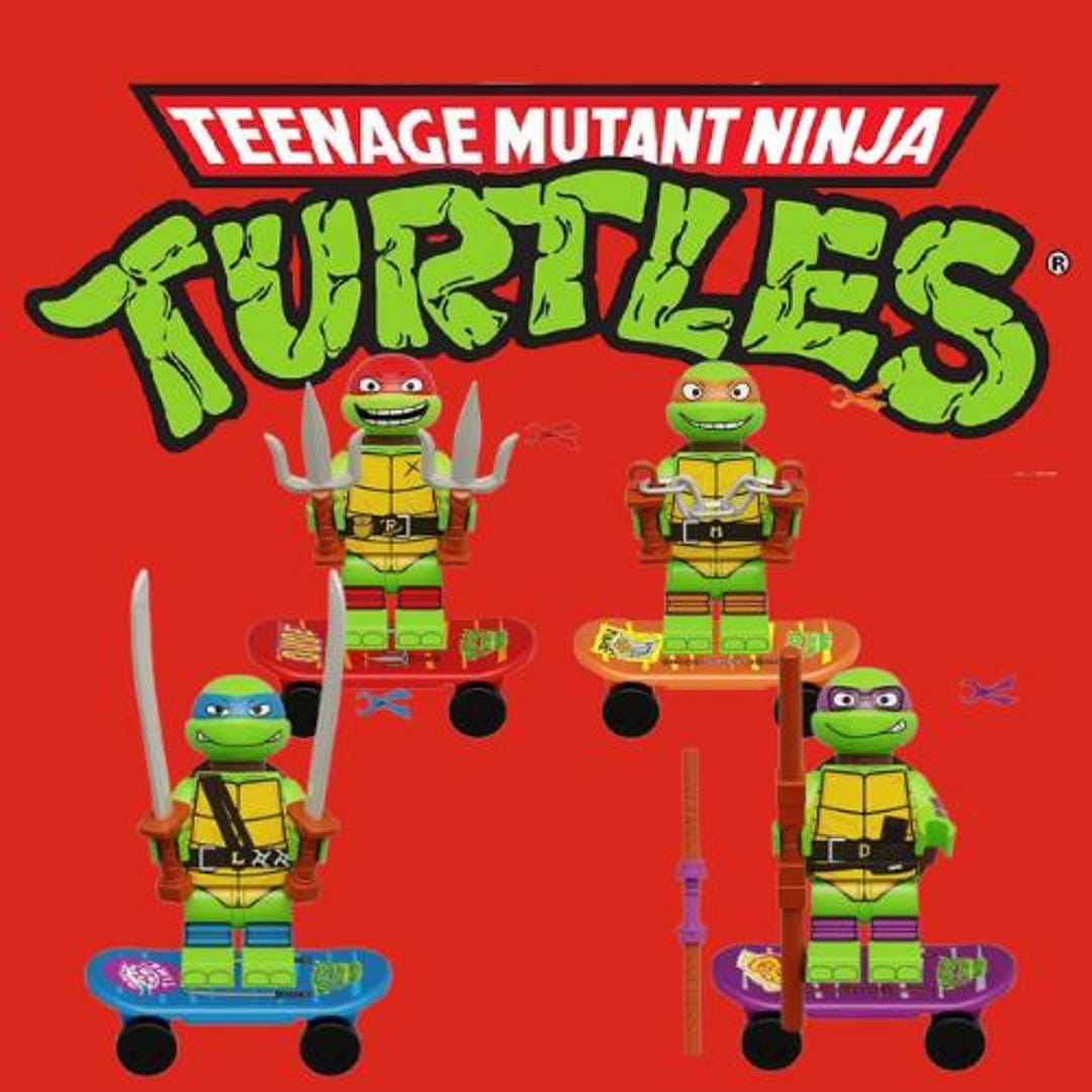 Teenage Mutant Ninja Turtle Brick Minifigures - Etsy