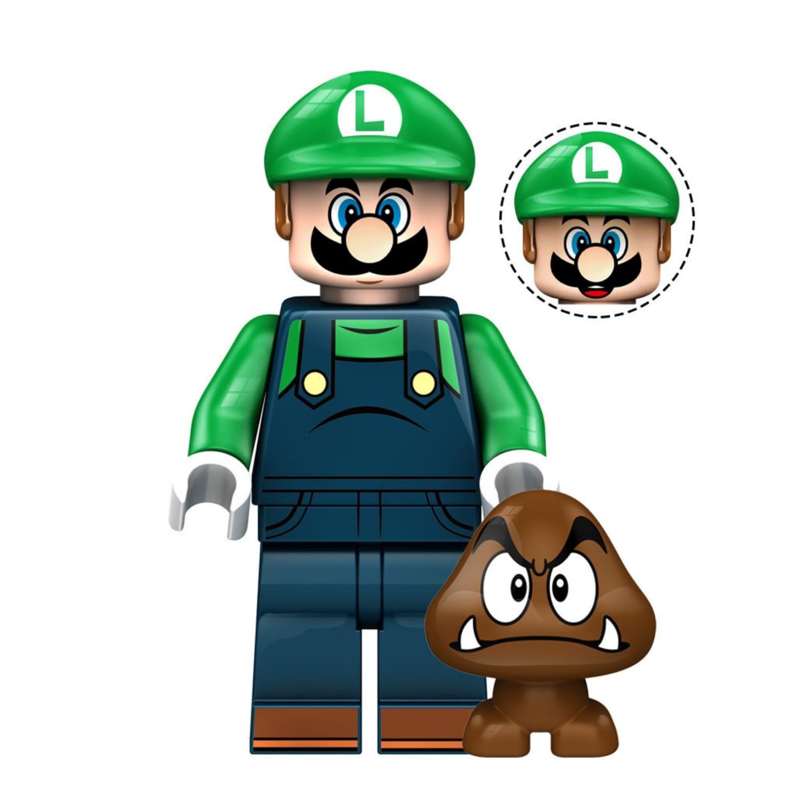 Luigi Super Mario Minifigure - Etsy