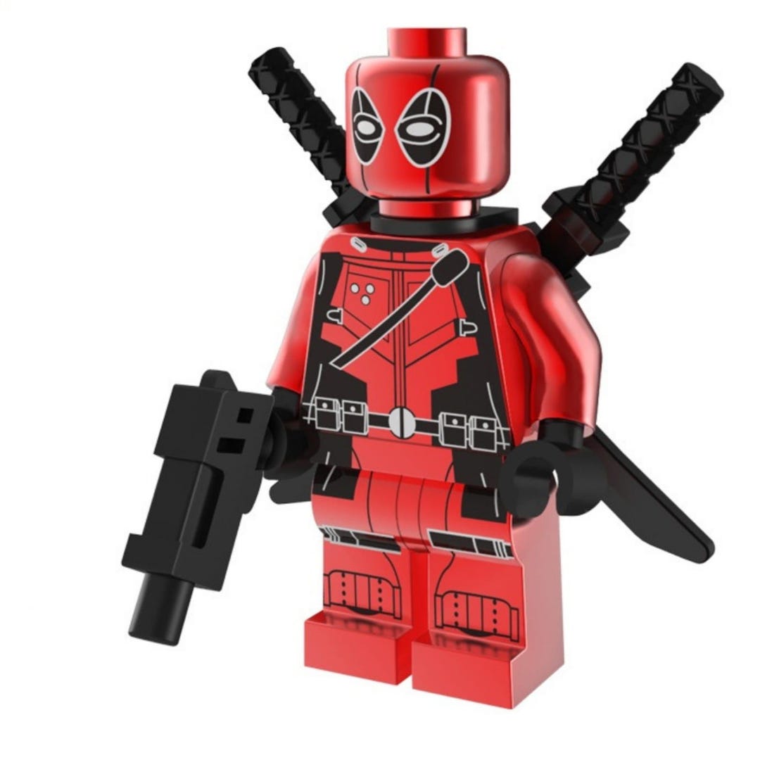 Deadpool Brick Minifigures - Etsy