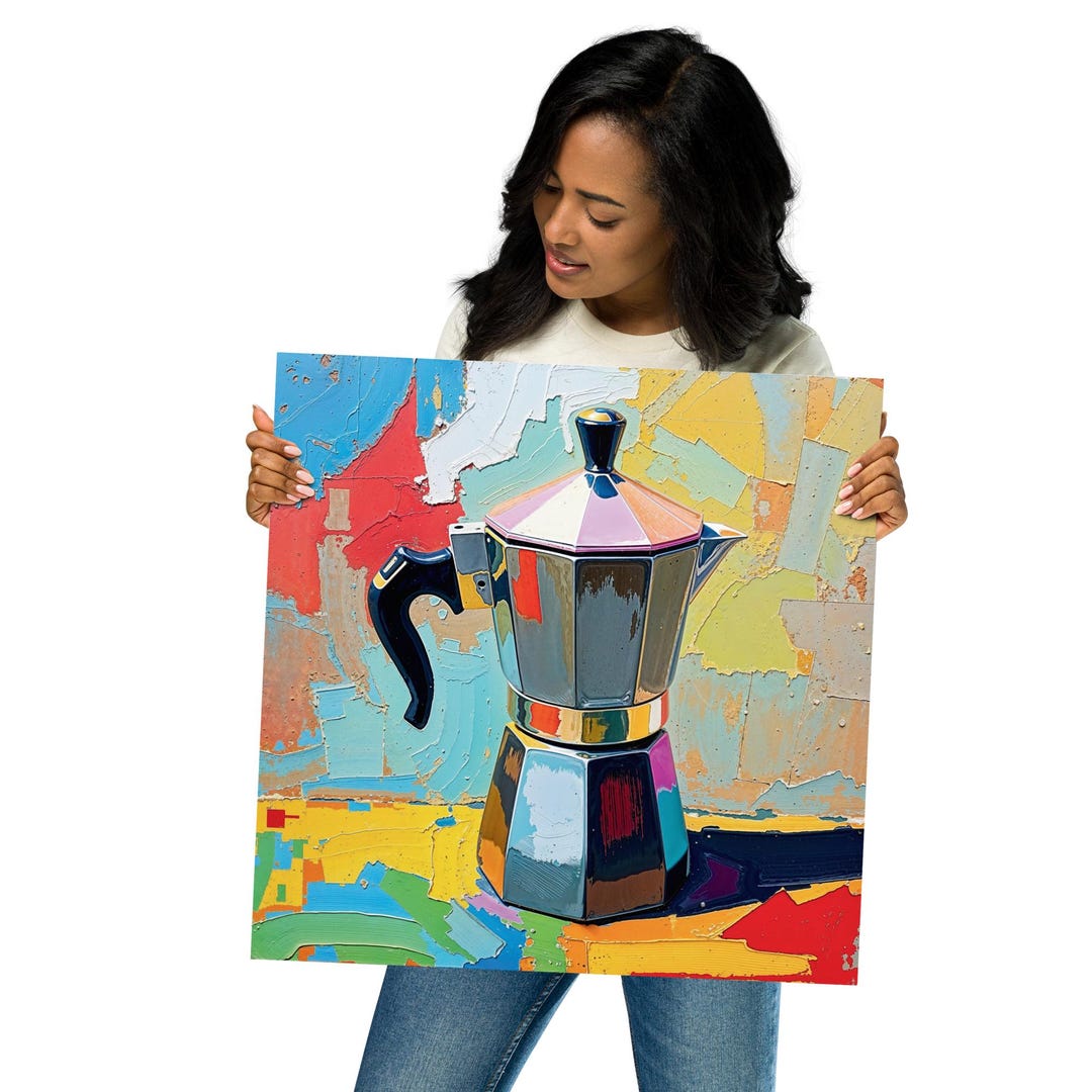 Moka Pot Espresso Poster: Modern Kitchen Cafe Wall Art - Etsy