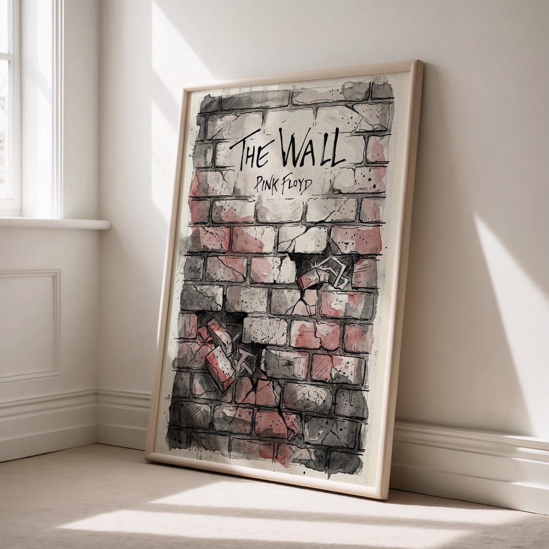 Pink Floyd the Wall Art Print | Grunge Rock Decor (instant Download) - Etsy