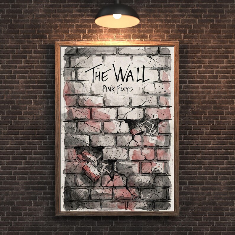 Pink Floyd the Wall Art Print | Grunge Rock Decor (instant Download) - Etsy